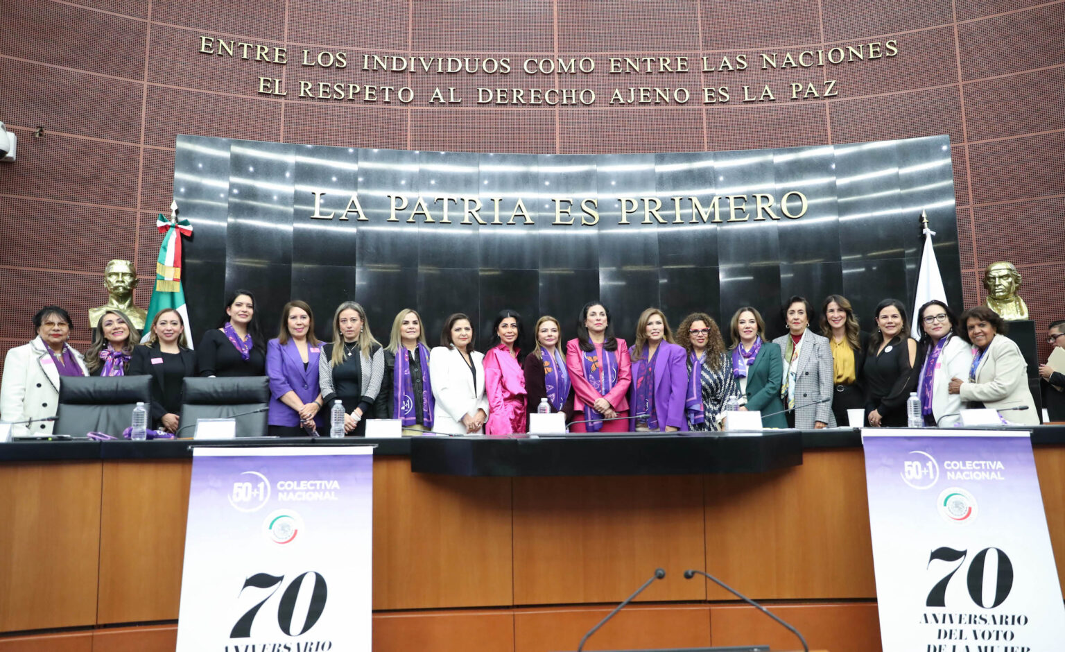 Senado de la República conmemora el 70° Aniversario del Voto de las ... Senado de la República conmemora el 70° Aniversario del Voto de las ...